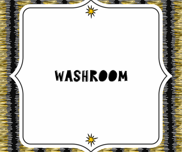 Washroom – Stellar and Stark Decals